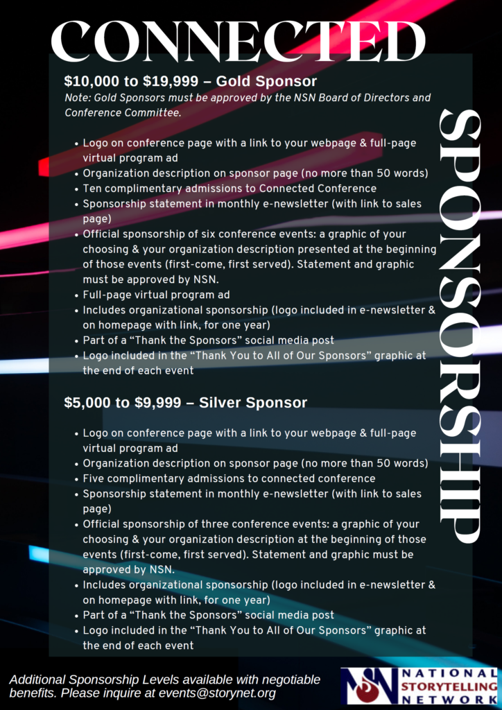 Sponsorship, Vendor & Advertising Opportunities - National Storytelling ...